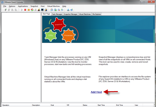 How to use VMware Guest Console to control Guest OS from host remotely